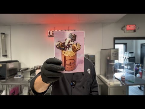Making Andia's "Torched S'more'" Dark Chocolate Shake (Goldbelly)