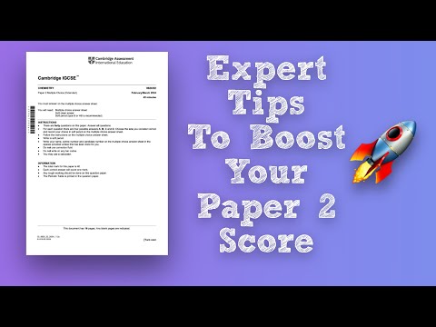 How to boost your score in Paper 2 IGCSE Chemistry in 2025?