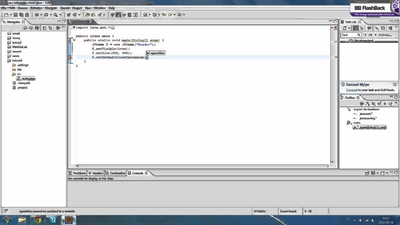 Java Swing Tutorial - Part 1 - 2me4u