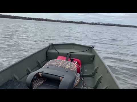 Bennet trim tabs on a 14’ Jon boat. Highly recommend
