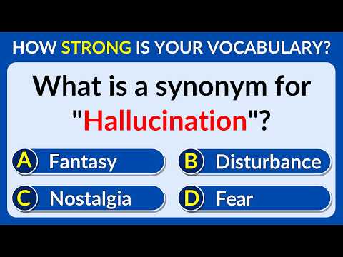 How Strong Is Your Vocabulary? Can You Score 30/30? 99% Cannot! Synonym Quiz. #challenge 14