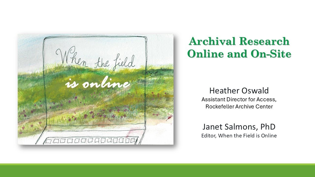 Research at the Rockefeller Archive Center