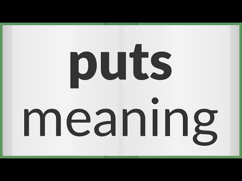Puts | meaning of Puts
