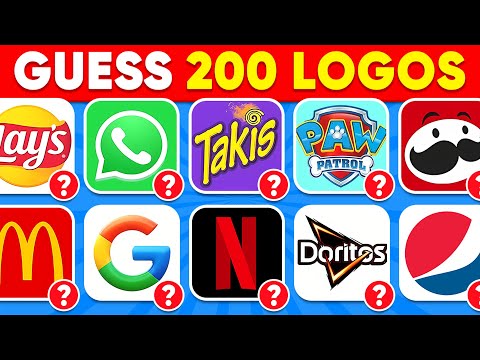Guess the Logo in 1 Seconds | 200 Famous Logos 🥇🍏 | Logo Quiz 2025 | Quiz Alien