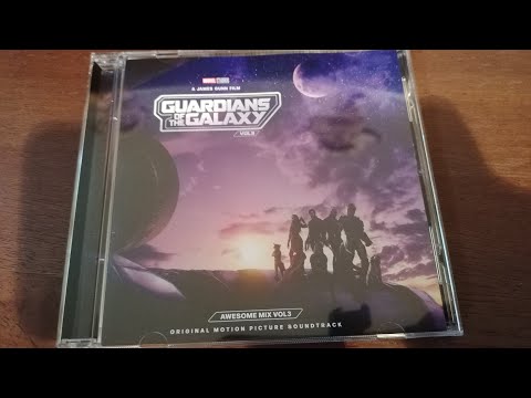 Guardians of the Galaxy Vol. 3 Soundtrack CD unboxing