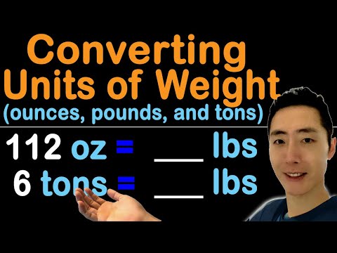 Convert Customary Units of Weight (Ounces, Pounds, and Tons)
