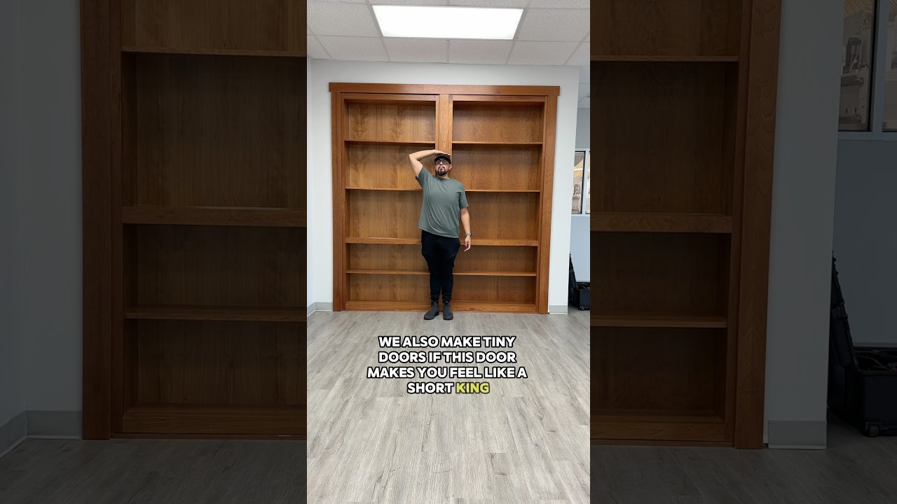 We make custom bookcase doors for you 😊 drop us a dm 🤫 #doors #diddy #bookshelf #bookcase