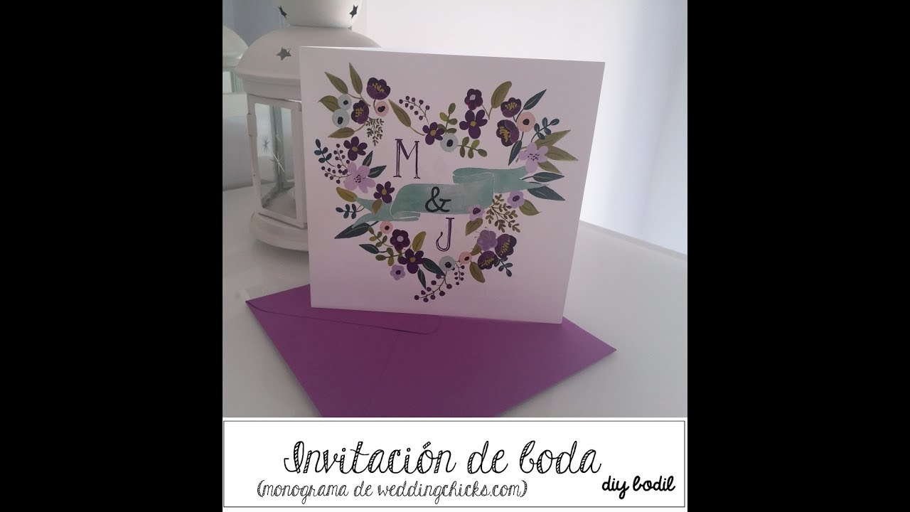 Invitación de Boda Flores