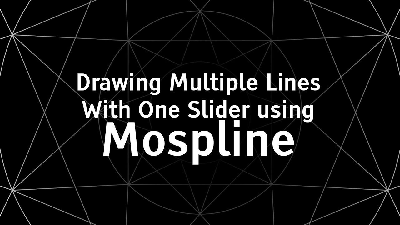 Drawing Multiple Line With One Slider Using Mospline
