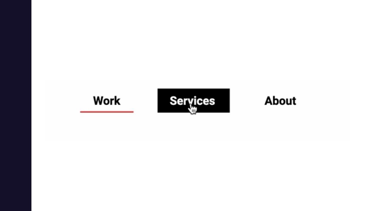 How To Create Animated Menu Items Using HTML, CSS, & JavaScript