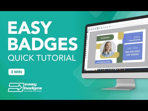 Easy Badges ID Card Software Quick Start Guide | Designing a Badge Basics
