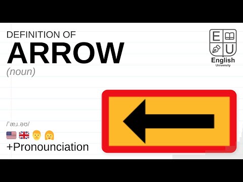 ARROW meaning, definition & pronunciation | What is ARROW? | How to say ARROW