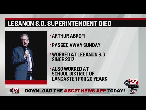 Lebanon S.D. Superintendent died