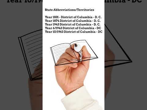 State Abbreviations - District of Columbia