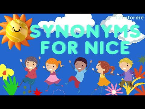ESL Vocabulary for Kids I Learn to Read I Synonyms for Nice #vocabulary #esl