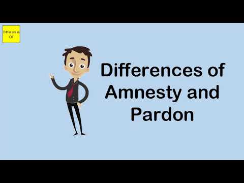 Differences of Amnesty and Pardon
