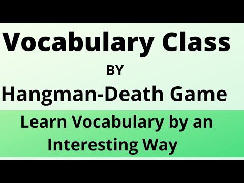 Vocabulary By The Hangman