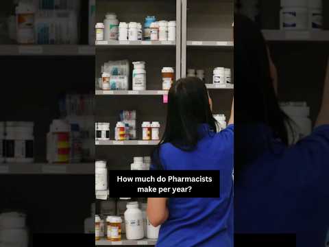 How much do Pharmacists make per year? #shorts #pharmacists #salaries