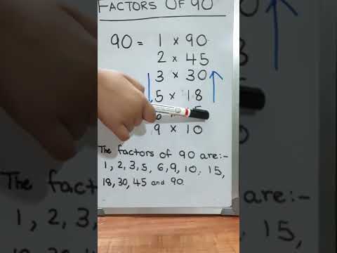 Write all the factors of 90 | factors of 90 #factors