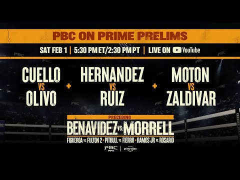 LIVE BOXING: Benavidez vs. Morrell PRELIMS | Prime Video | #BenavidezMorrell