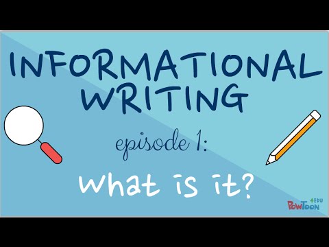 Informational Writing Explained: English ESL video lessons