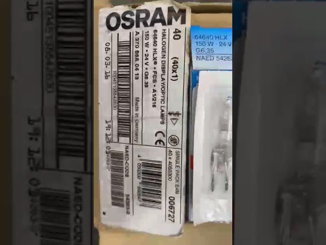 Halogen Lamps - OSRAM 64627 EFP 12V 100W GZ6.35 Trader - Wholesaler ...