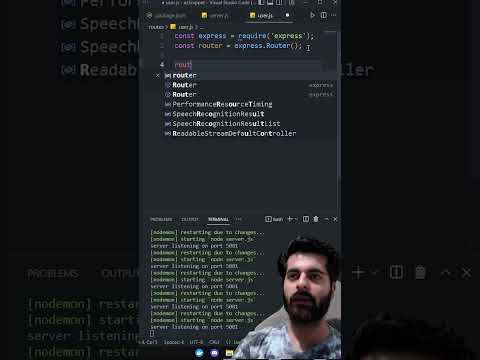 Create route in expressjs.