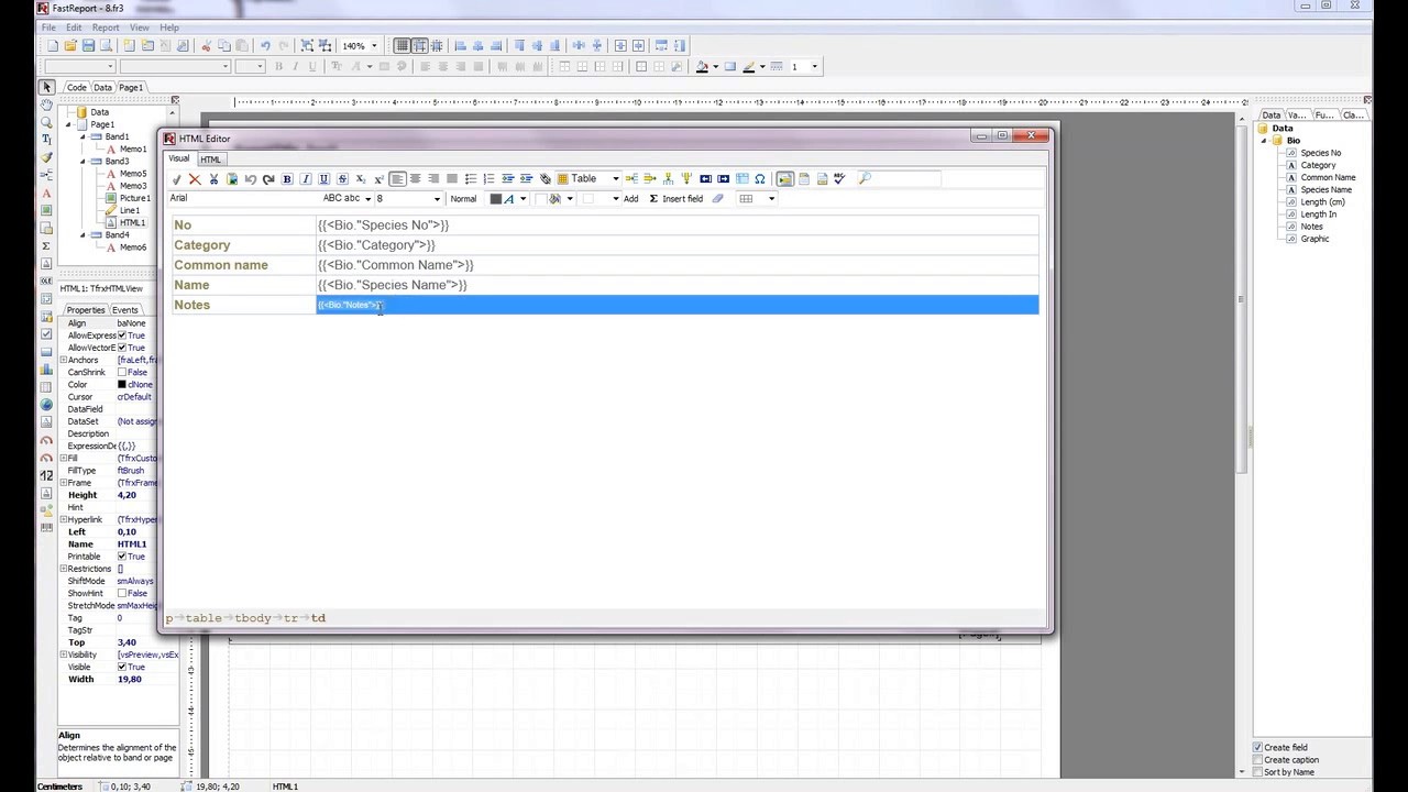 HTML Library & Fast Report