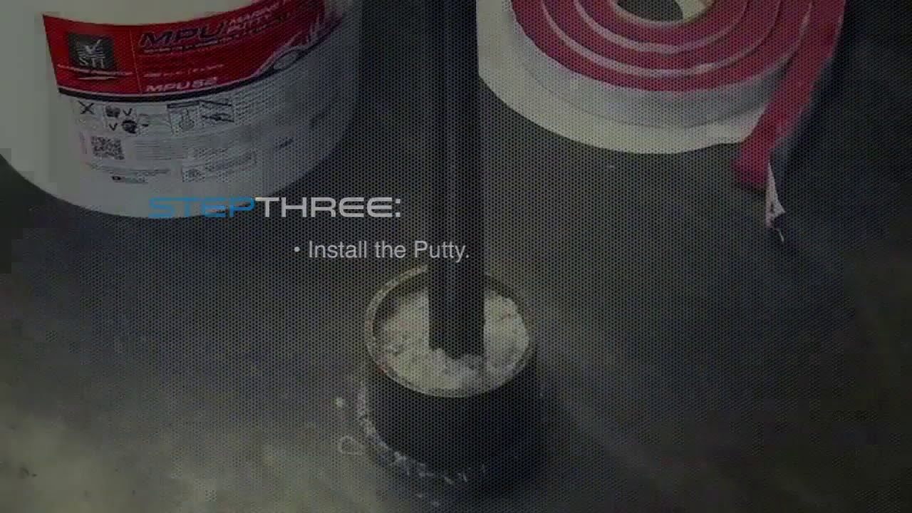STI Marine Firestop Putty Installation