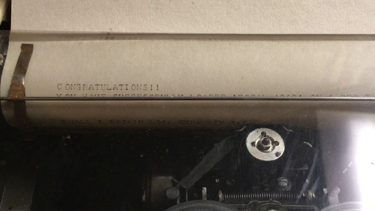 PDP-8 Teletype output