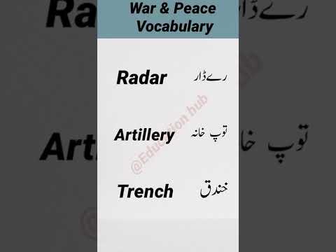 War and peace - English Vocabulary in Use|#Shorts