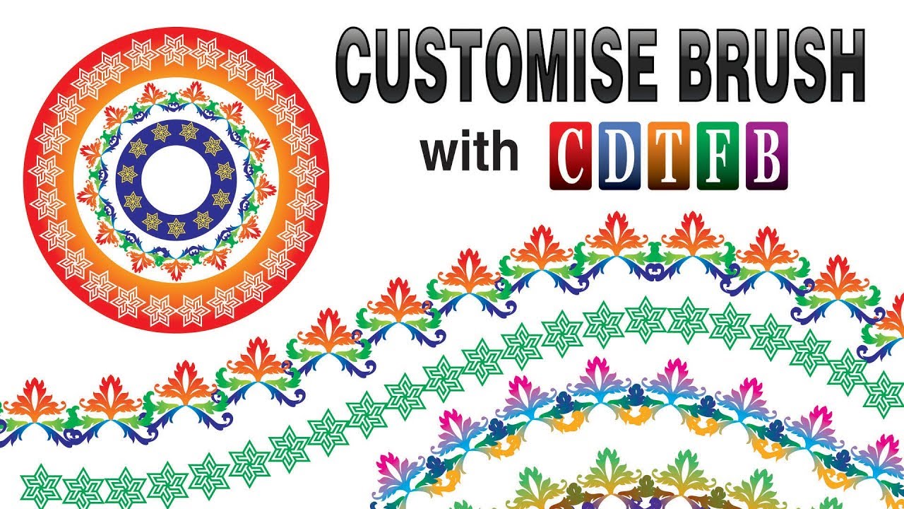 Create Customize Brush in corel draw x7 with: cdtfb
