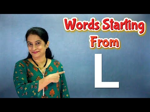 Words Starting with L | Flash Cards Words Starting From l | Learn English Words | Pebbles Learning