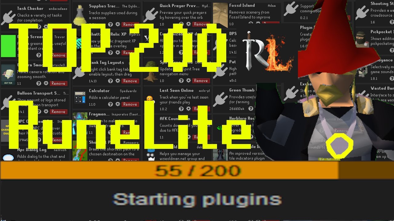 Top 200 RuneLite Plugins - Comprehensive OSRS Client Config Guide