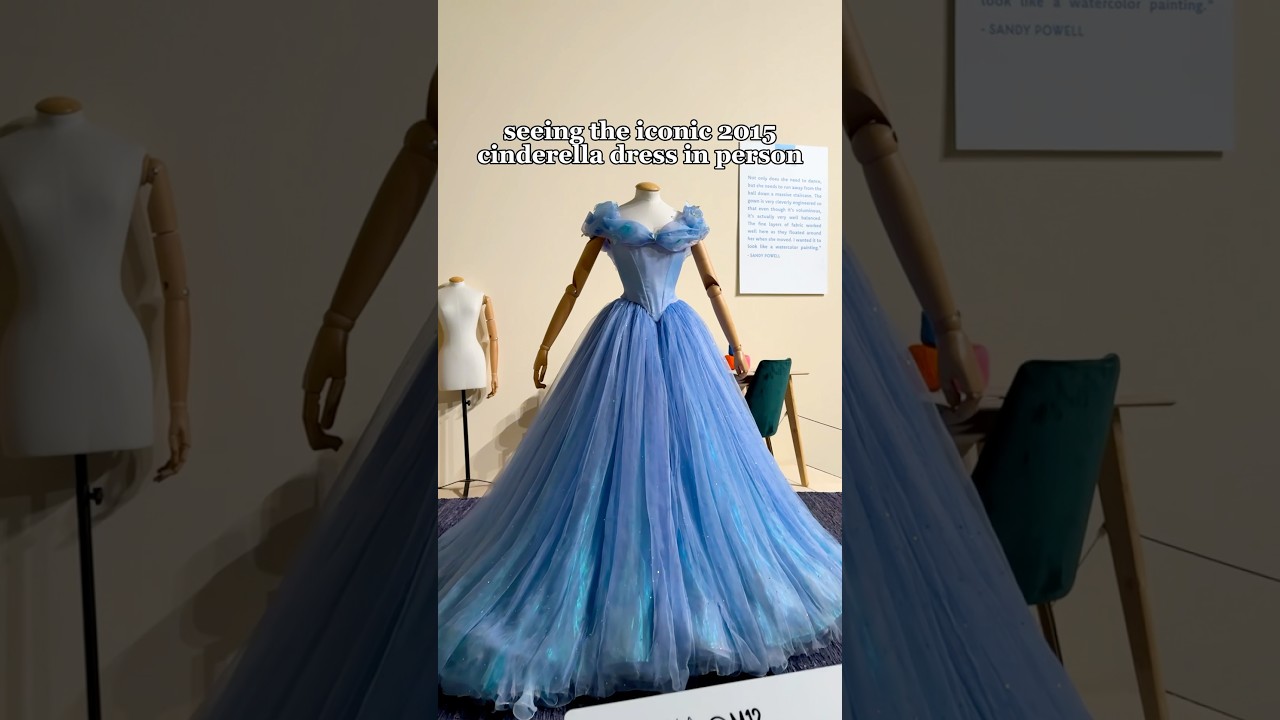 seeing the 2015 cinderella dress in person | #costumes #cinderella #disney #lilyjames