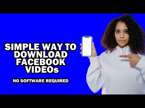 How to Download FACEBOOK Videos without any SOFTWARE