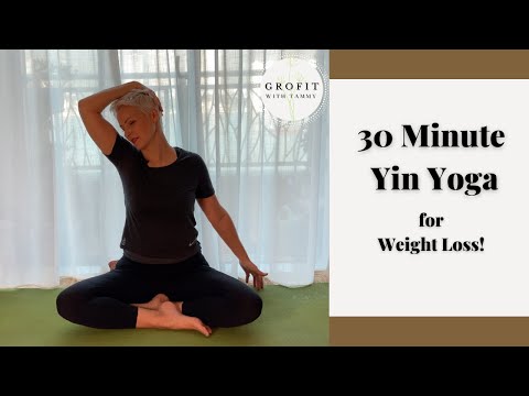 3O MIN YIN YOGA FOR WEIGHT LOSS//Yin Postures to Develop Mindfulness & Reduce Stress