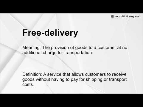 Free-delivery Meaning