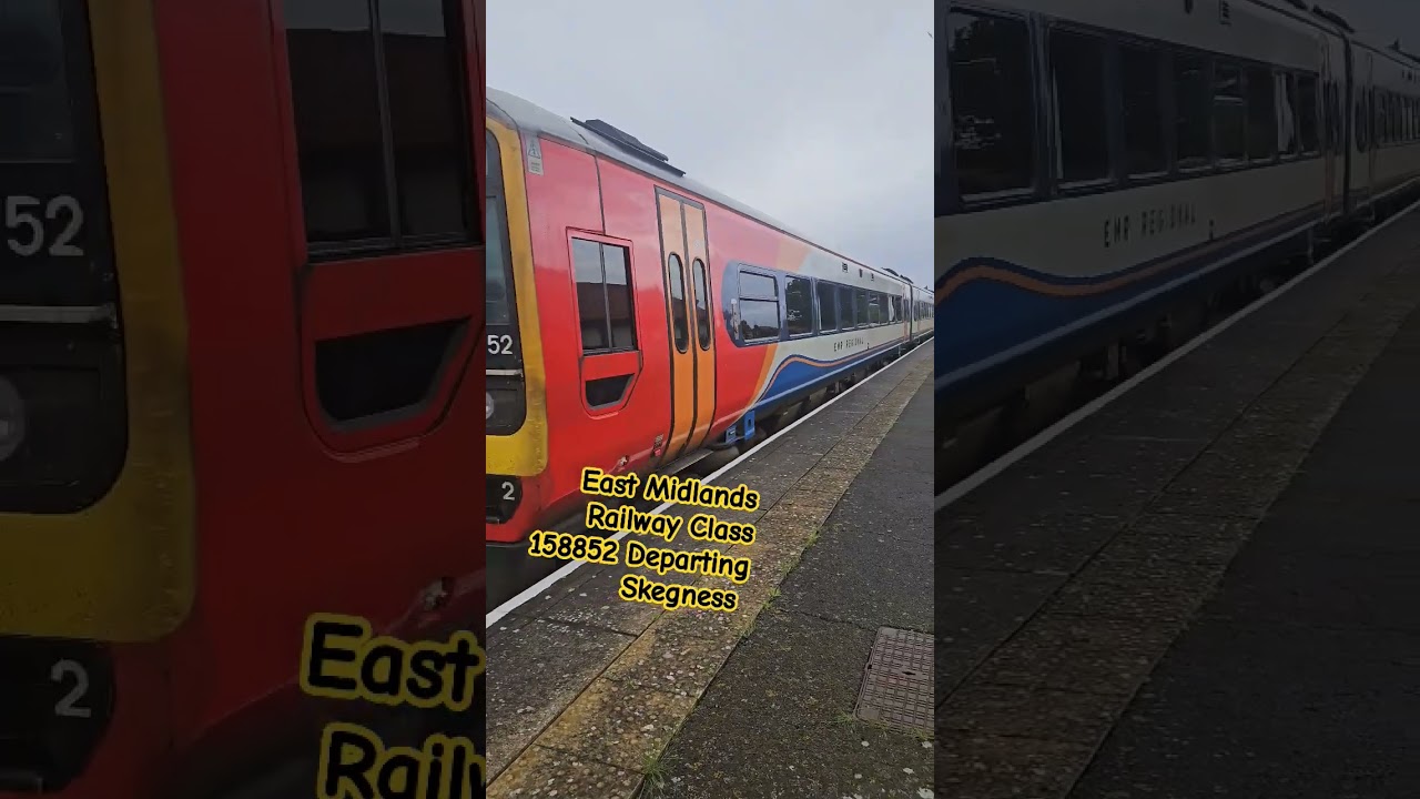East Midlands Railway Class 158852 Departing Skegness