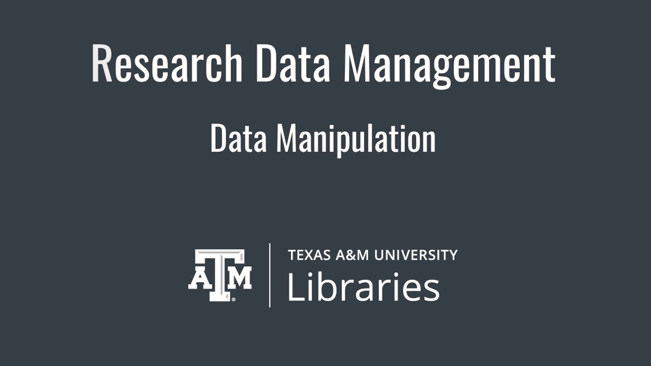Module 5:  Data Manipulation