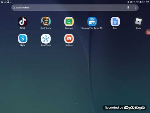 How to screen record on tablet