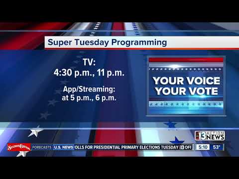 PROGRAMMING NOTE: Super Tuesday programming schedule