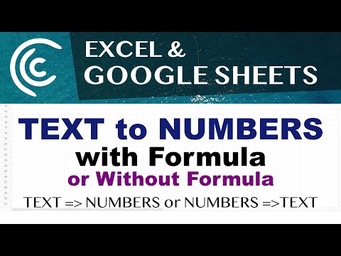 How to Convert Text to Number in Excel & Google Sheets