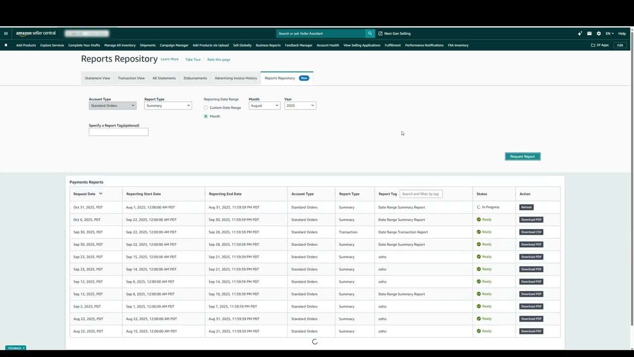 Amazon Sellers: Grab Your Tax Reports in 2 Minutes (Free Summary PDF Trick)