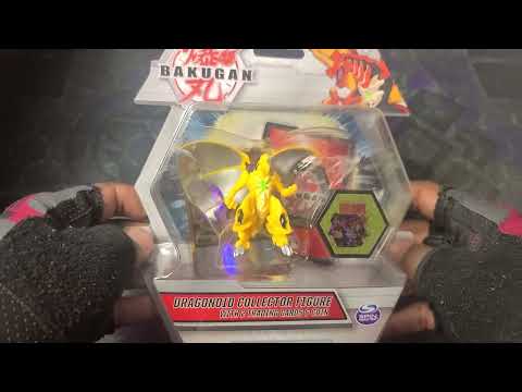 GOLDEN DRAGO! NEW BAKUGAN AURELUS DRAGONOID COLLECTOR FIGURE UNBOXING!