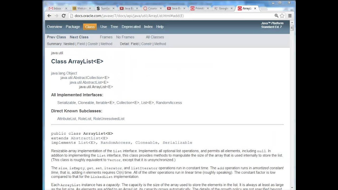 Java Basics - Intro to ArrayList