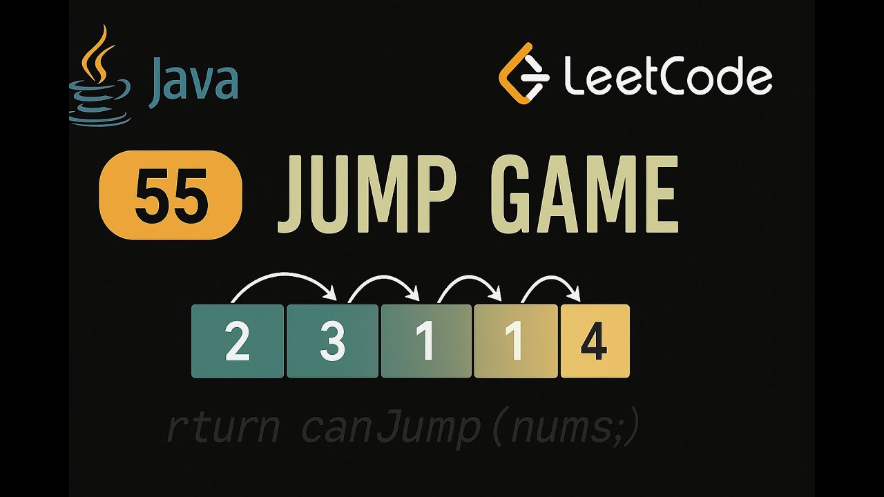 LeetCode 55: Jump Game | Java Solution | Greedy Approach