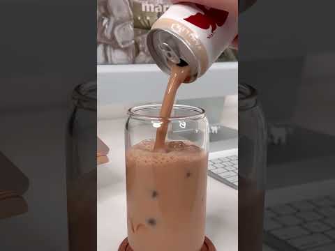 make my fav study drink with me 🤍☕️ #study #coffee #asmr