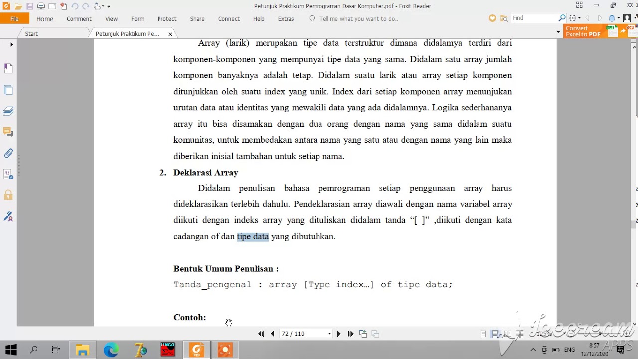 Modul 5 - Array || Part I