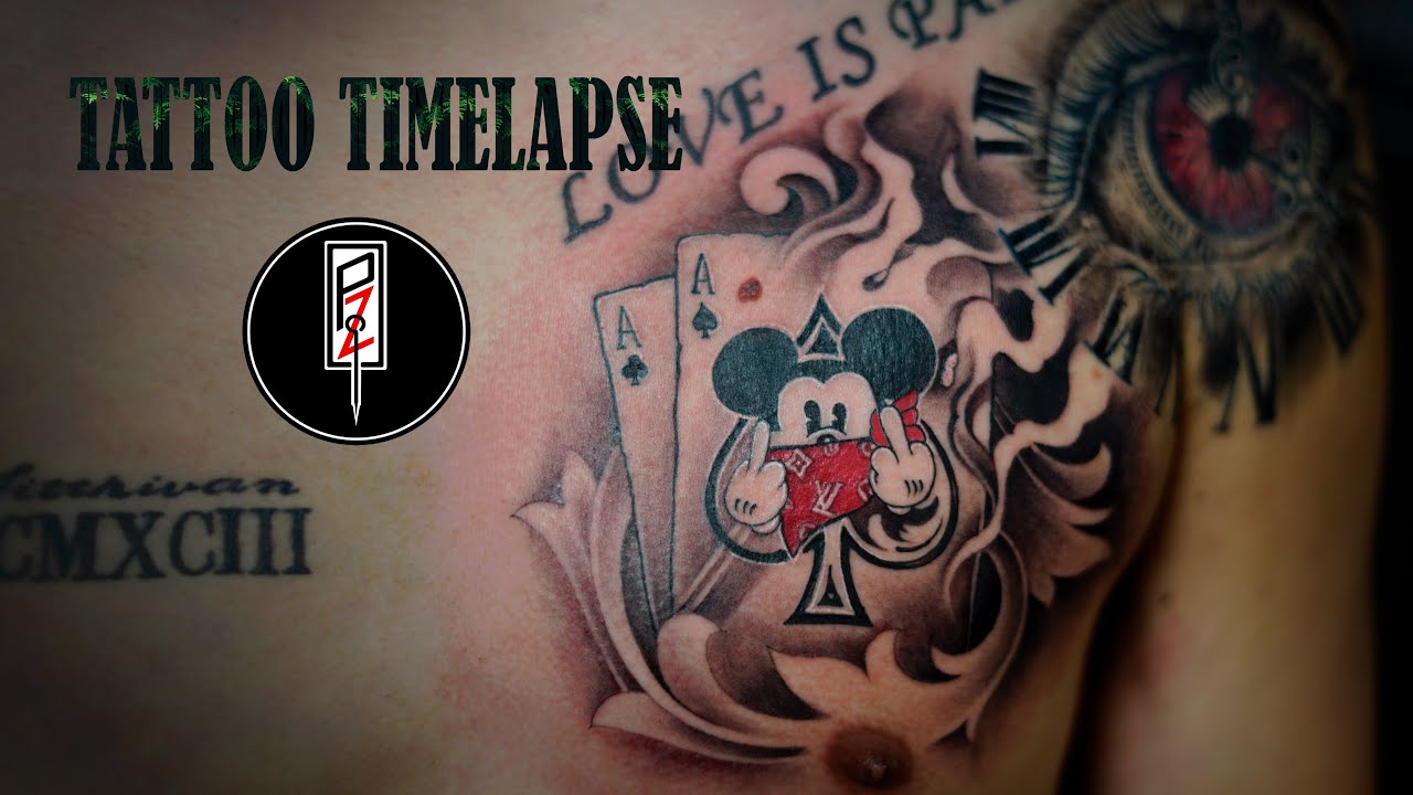 TATTOO TIMELAPSE - Mickey mouse